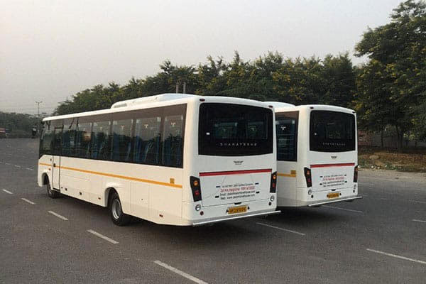 Bharat Benz 26 Seater Mini Bus Rental Delhi - Bus Hire Delhi